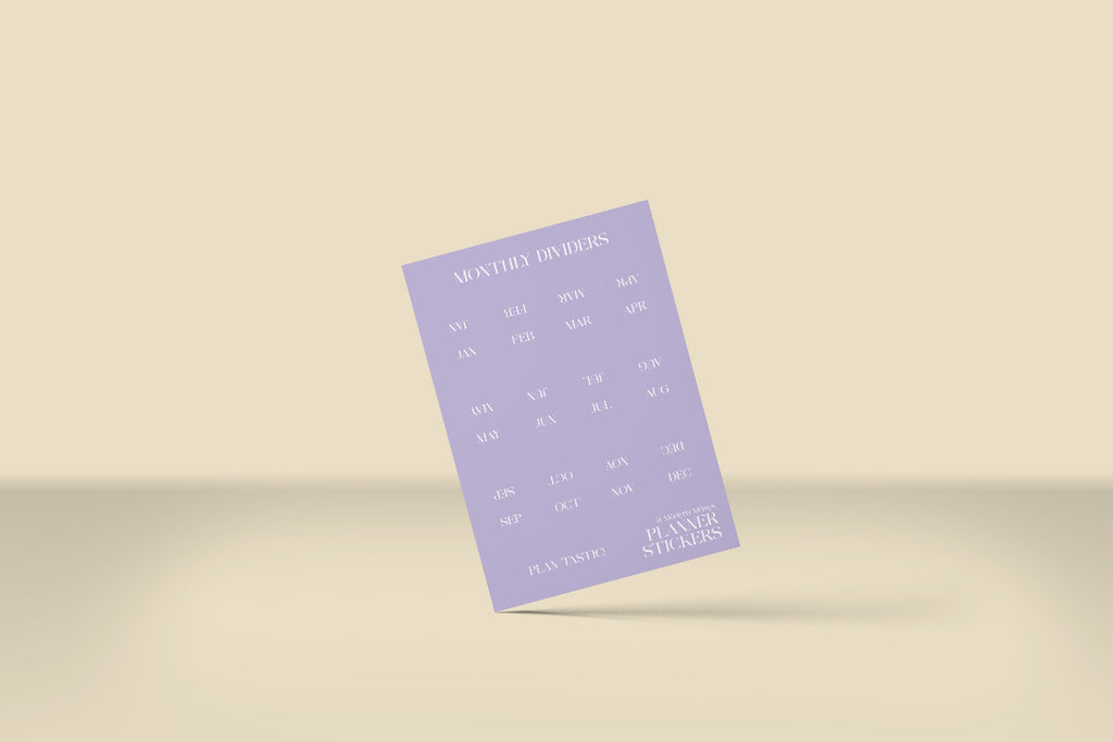 Monthly Divider Sticker Set [En] – 11 Modern Muses